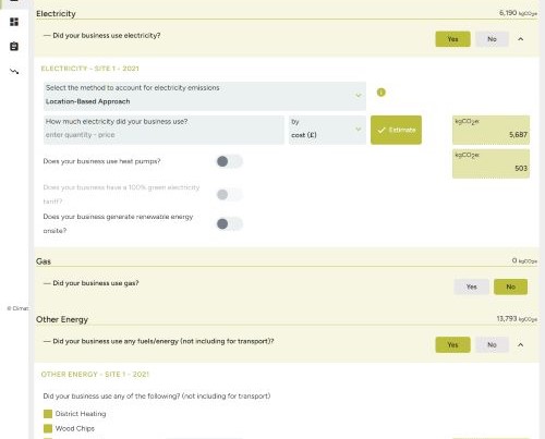 Climate Essentials Carbon Management System